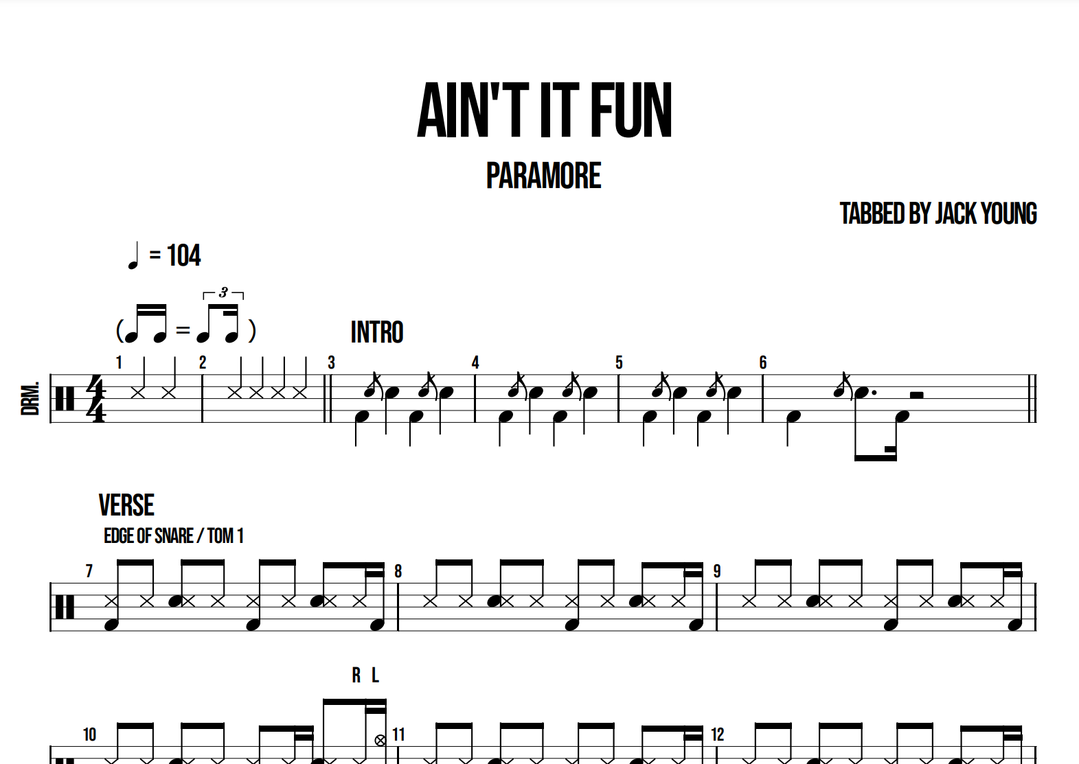 Aint It Fun - Paramore – Jack Young Drums Teacher 🥁