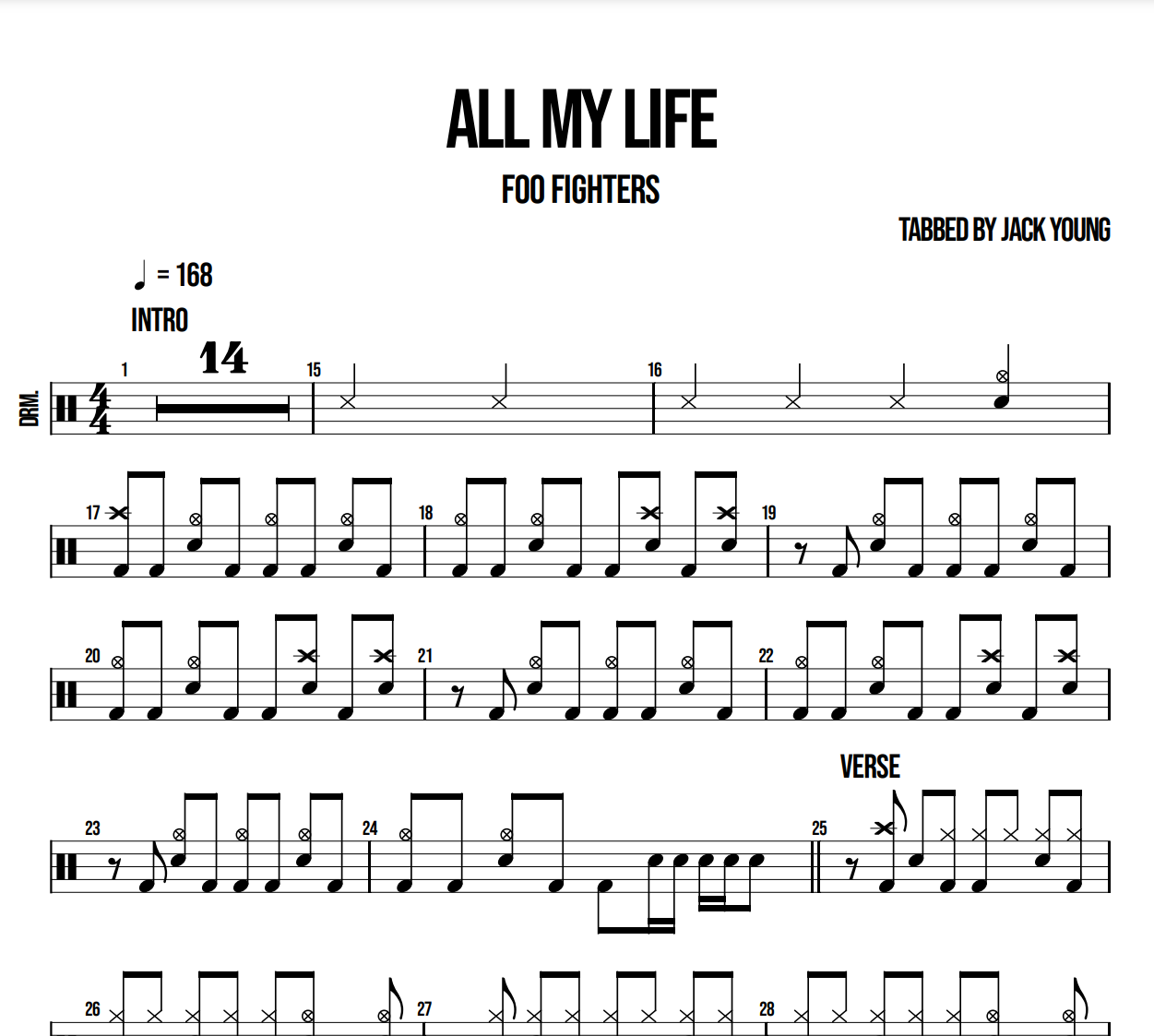 All My Life - Foo Fighters – Jack Young Drums Teacher 🥁