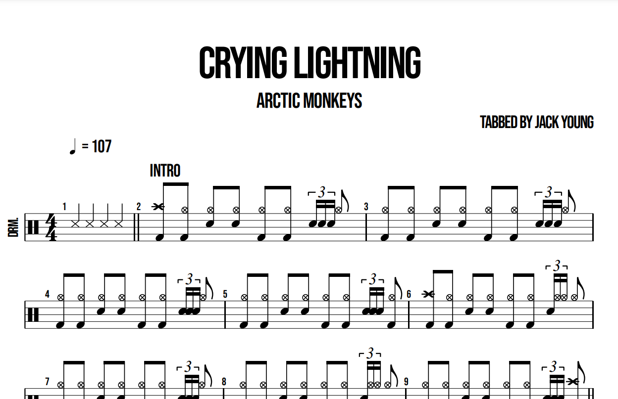 Crying Lightning - Arctic Monkeys – Jack Young Drums Teacher 🥁