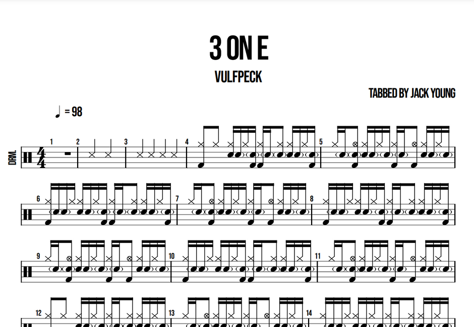 Notations 🥁 – Jack Young Drums Teacher 🥁