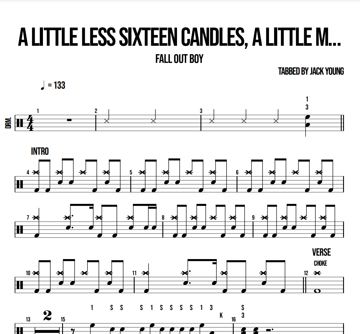 A Little Less Sixteen Candles, A Little More Touch Me - Fall Out Boy ...