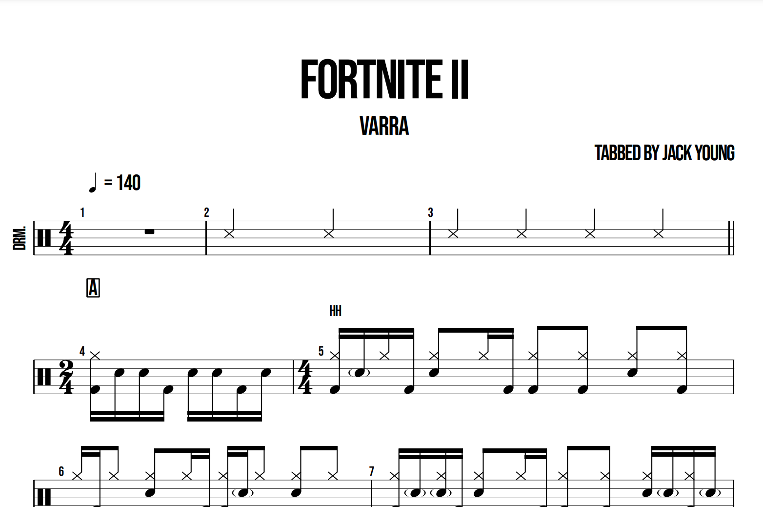 Fortnite II - Varra – Jack Young Drums Teacher 🥁