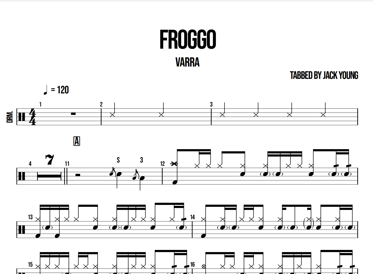Froggo - Varra – Jack Young Drums Teacher 🥁