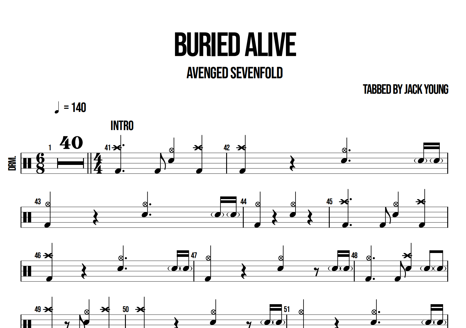 Buried Alive - Avenged Sevenfold – Jack Young Drums Teacher 🥁