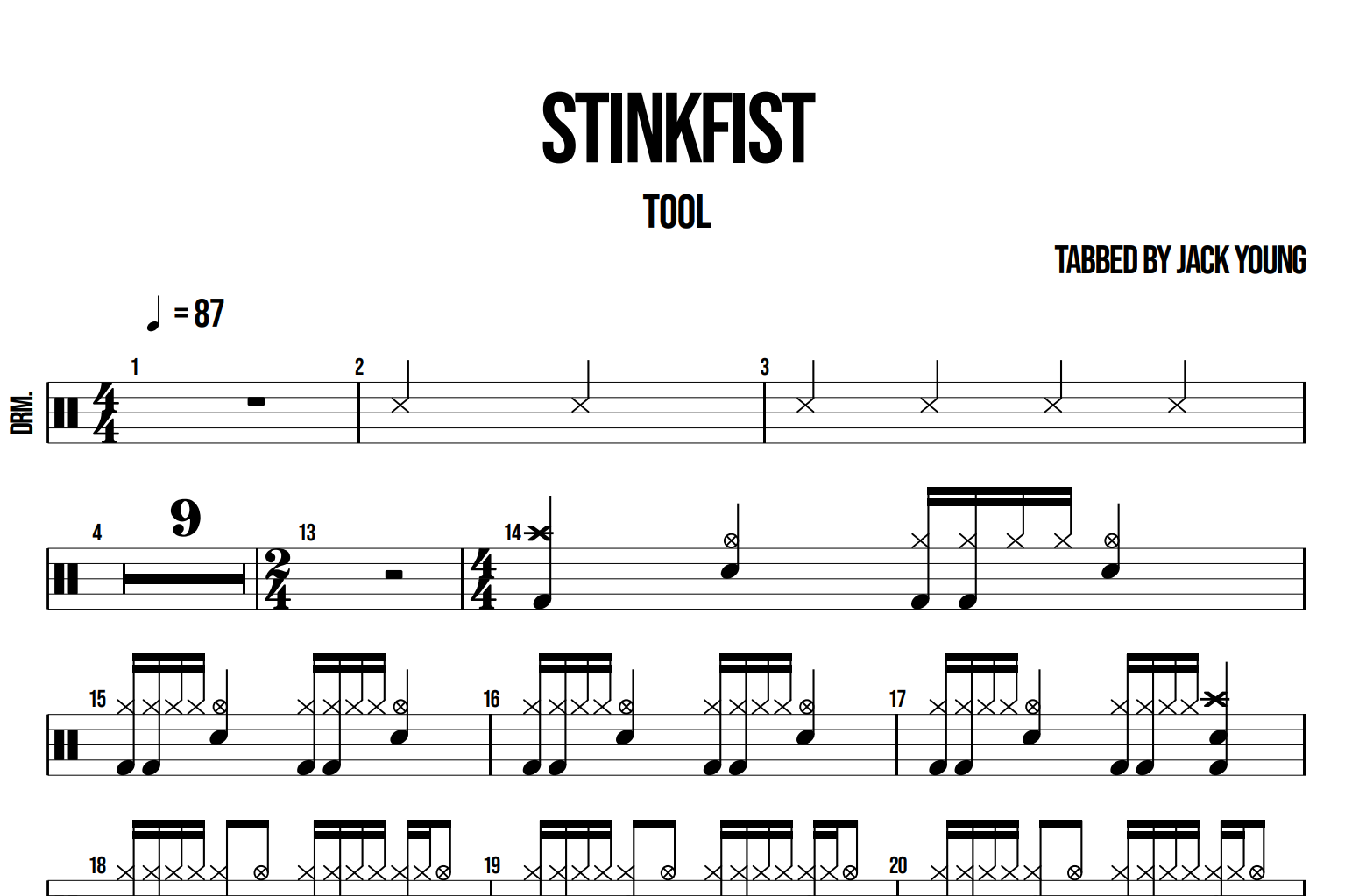 Stinkfist - TOOL – Jack Young Drums Teacher 🥁
