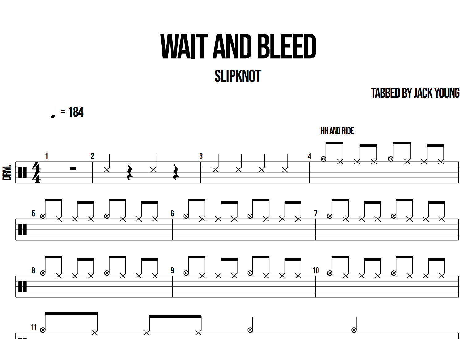 Wait and Bleed - Slipknot – Jack Young Drums Teacher 🥁