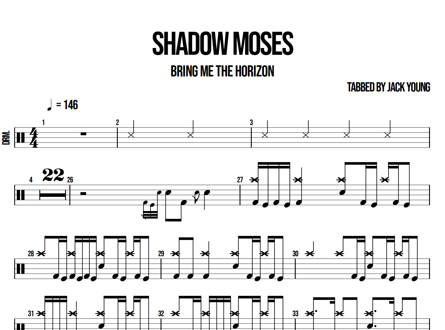 Shadow Moses - Bring Me The Horizon – Jack Young Drums Teacher 🥁