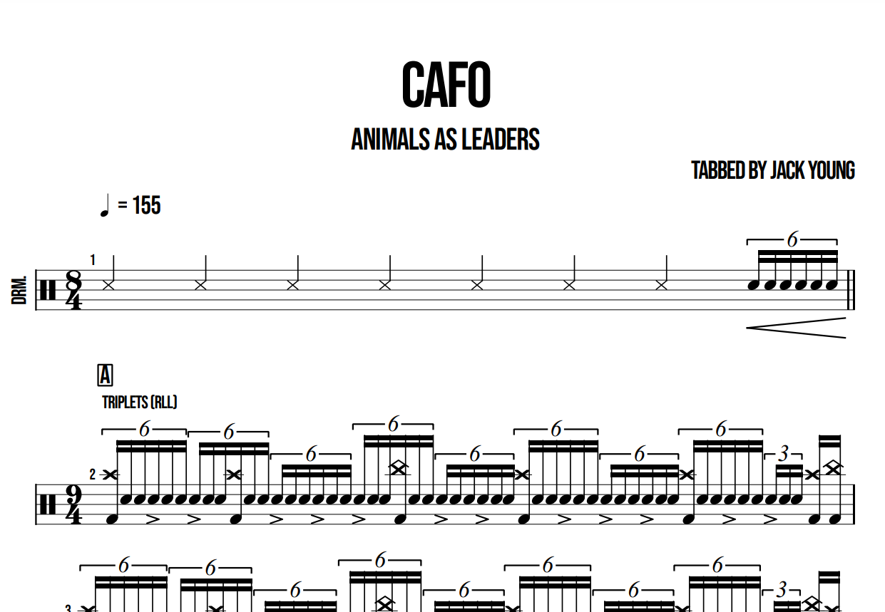 CAFO- Animals As Leaders – Jack Young Drums Teacher 🥁