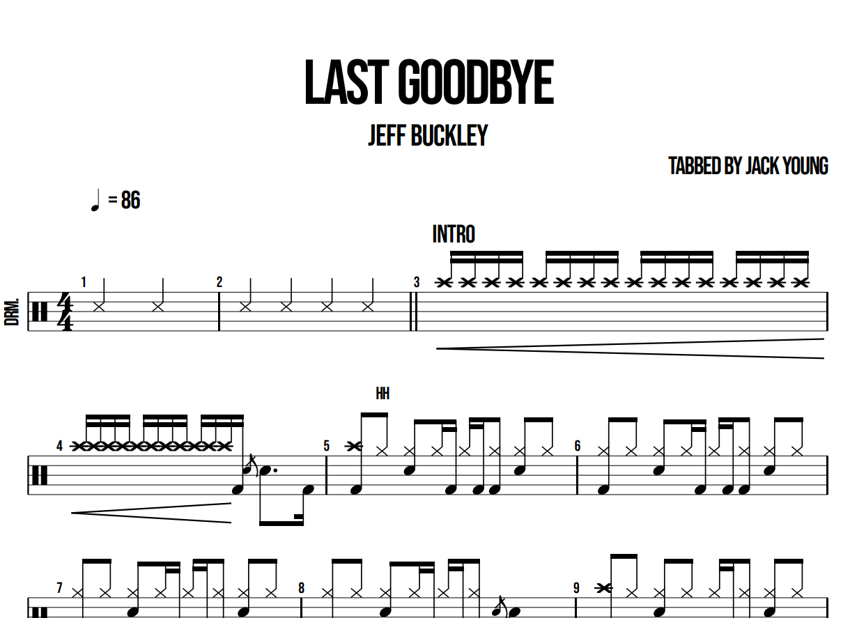 Last Goodbye - Jeff Buckley – Jack Young Drums Teacher 🥁