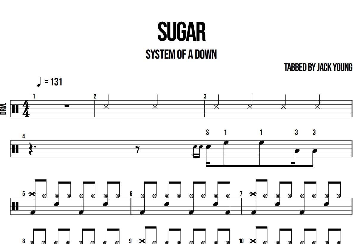 Sugar - System Of A Down – Jack Young Drums Teacher 🥁