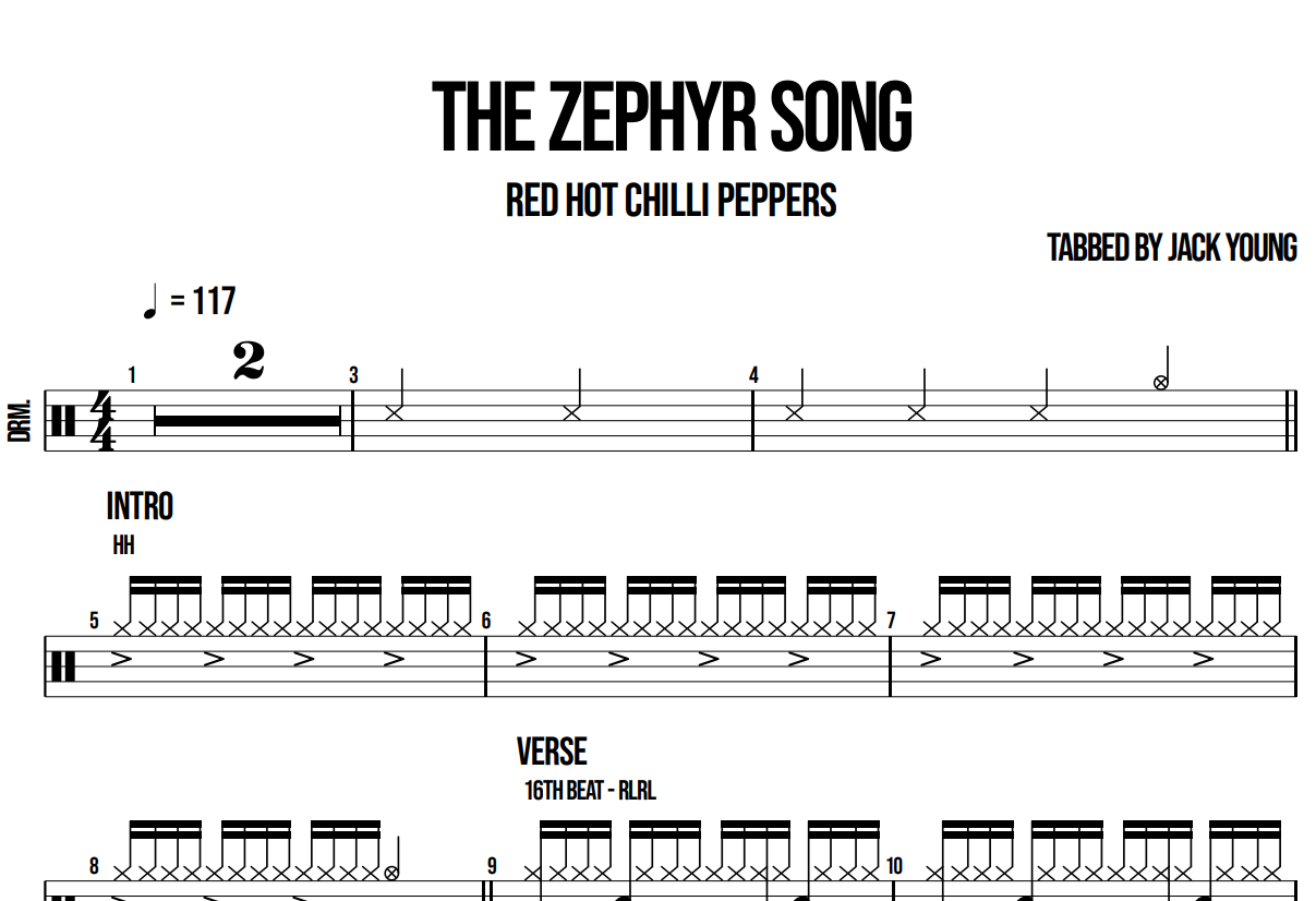 The Zephyr Song - Red Hot Chilli Peppers – Jack Young Drums Teacher 🥁