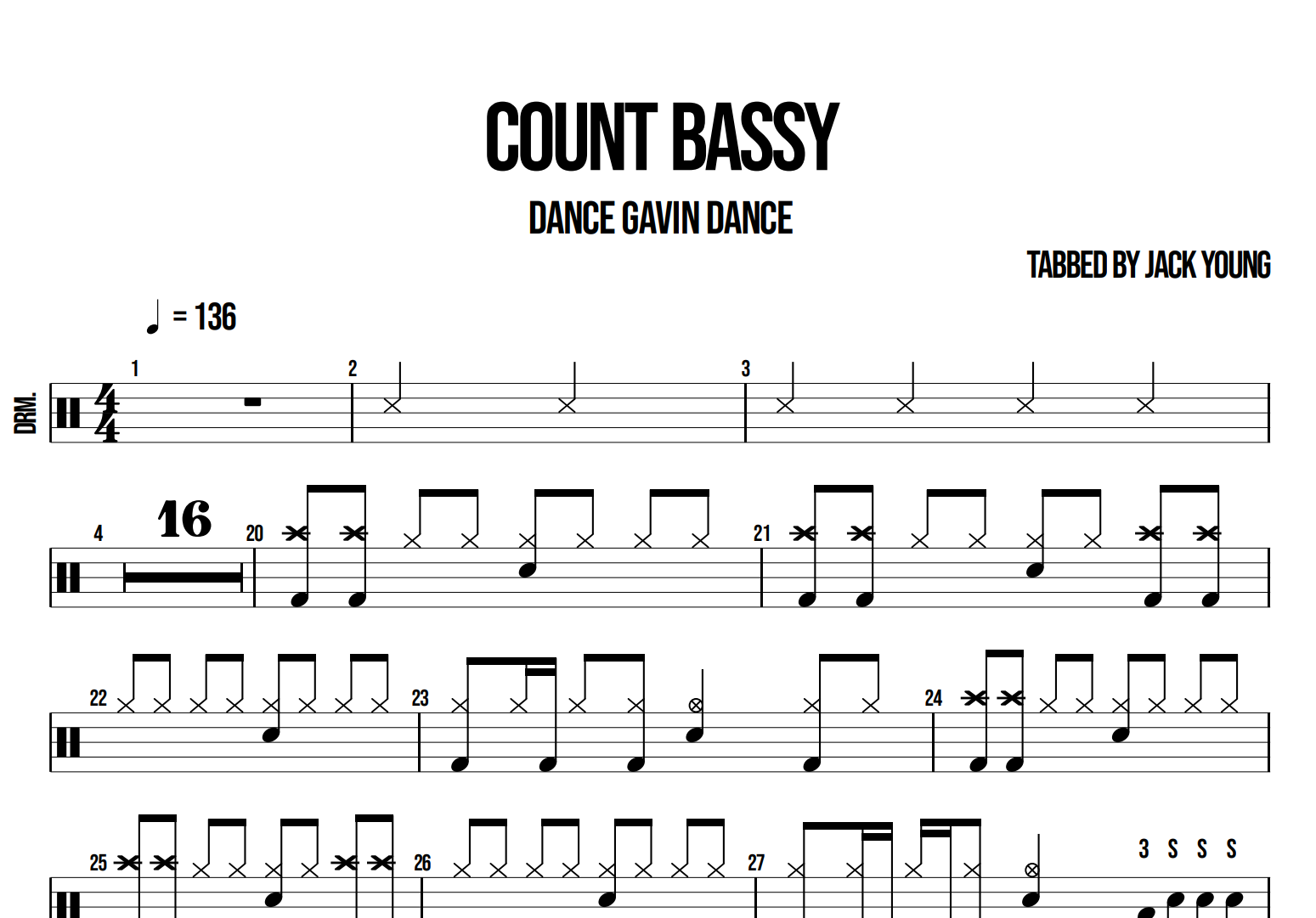 Count Bassy - Dance Gavin Dance – Jack Young Drums Teacher 🥁